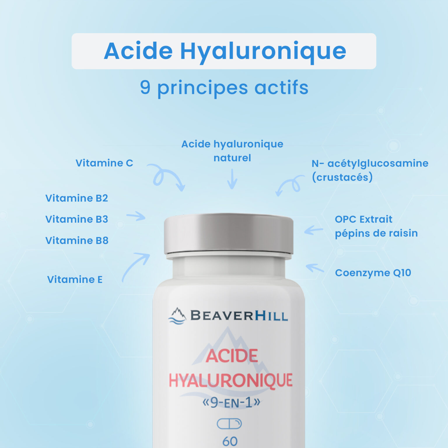 Acide hyaluronique "9-en-1" - Beaverhill